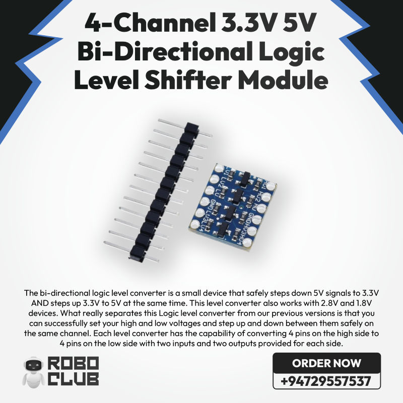 4-Channel 3.3V 5V Bi-Directional Logic Level Shifter Module Price in Sri Lanka | LKR 70 | Buy ...